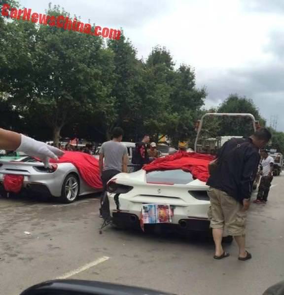 Akıl almaz kaza! Ferrari, Ferrari'ye çarptı