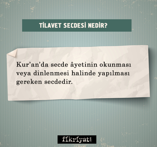 Tilavet secdesi nasıl yapılır resimli anlatım...14 secde ayeti ...