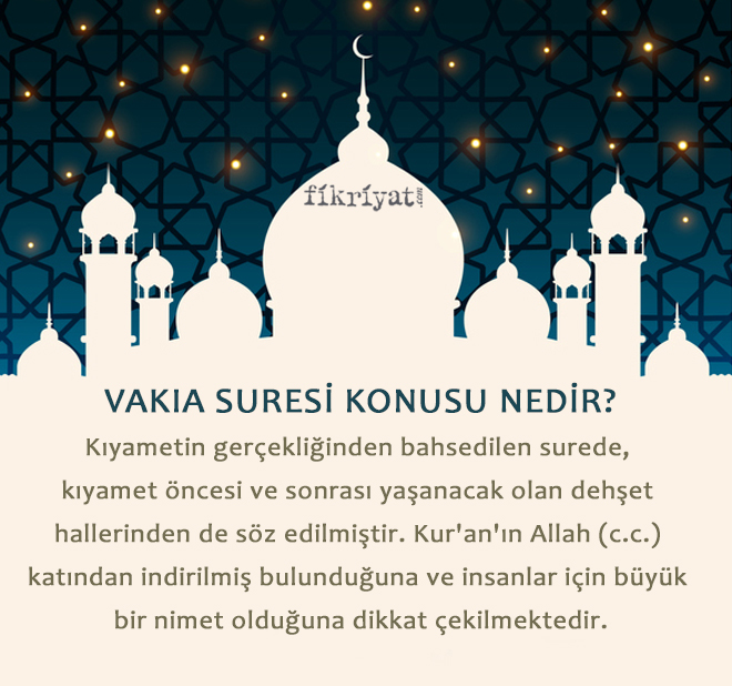 Vakıa Suresi Arapça ve Türkçe okunuşu... Vakıa Suresi Türkçe anlamı ...