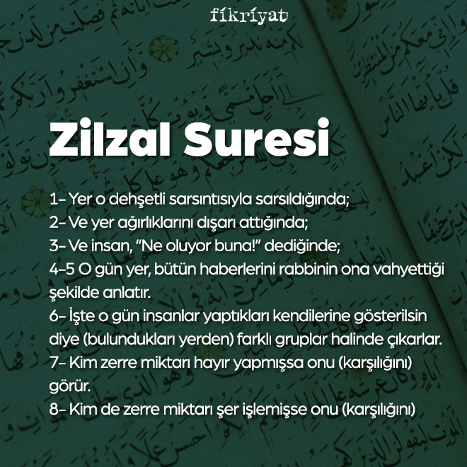 Depremi anlatan sure: Zilzal - Galeri - Fikriyat Gazetesi