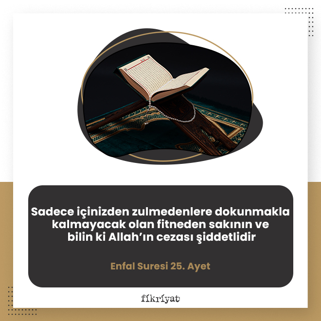 Fitne ile ilgili ayetler - Galeri - Fikriyat Gazetesi