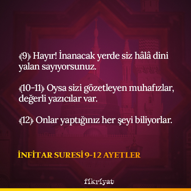 İnfitar Suresi tefsiri ve meali - Galeri - Fikriyat Gazetesi