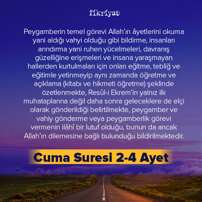 Cuma Suresi tefsiri - Galeri - Fikriyat Gazetesi